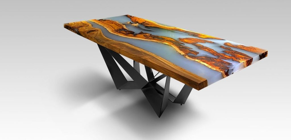 Resin Slab Table, Walnut, Burr, Live Edge, Coffee Table, Dining Table